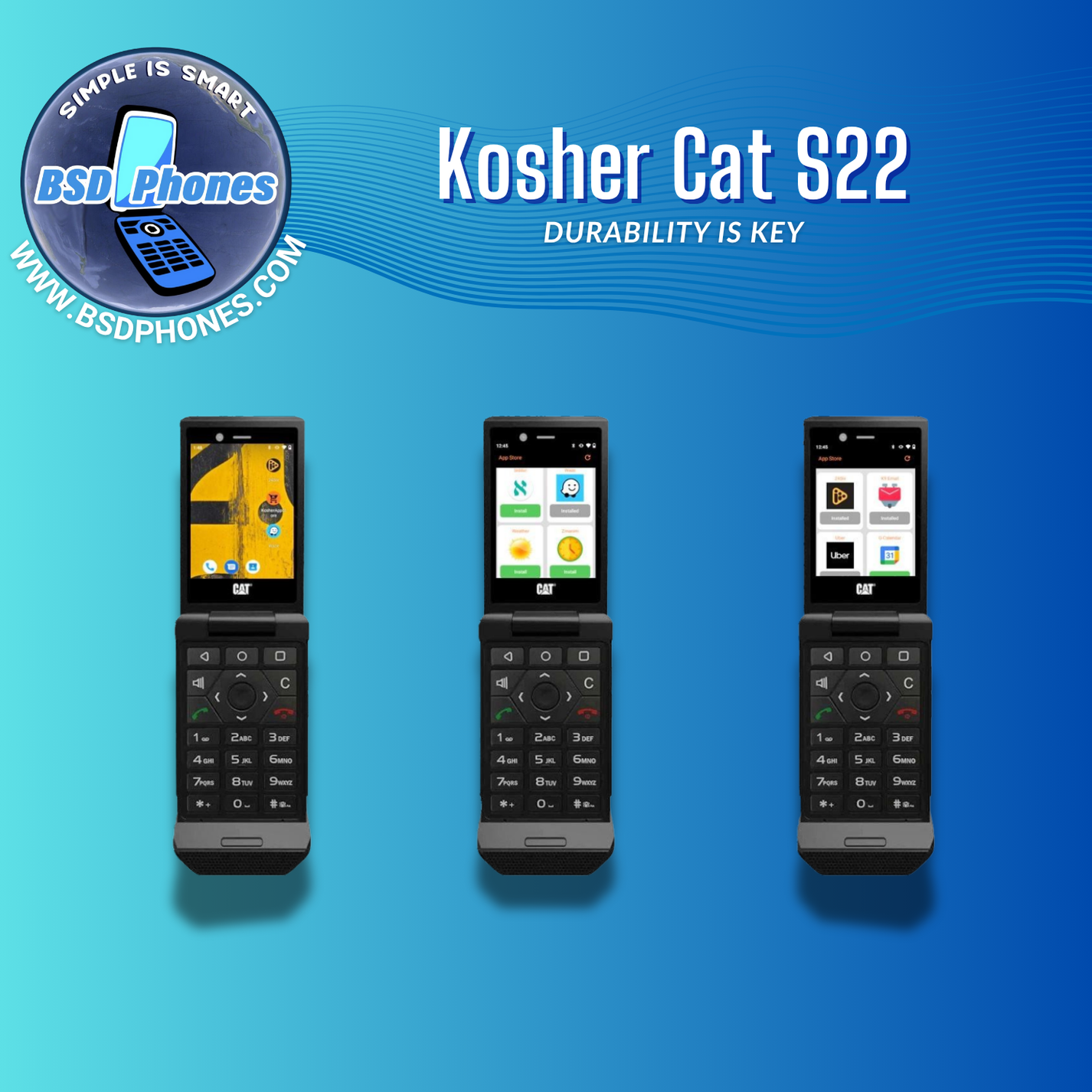 CAT S22 KOSHER FILTER & APPS - T-mobile and AT&T and all their MVNO Su