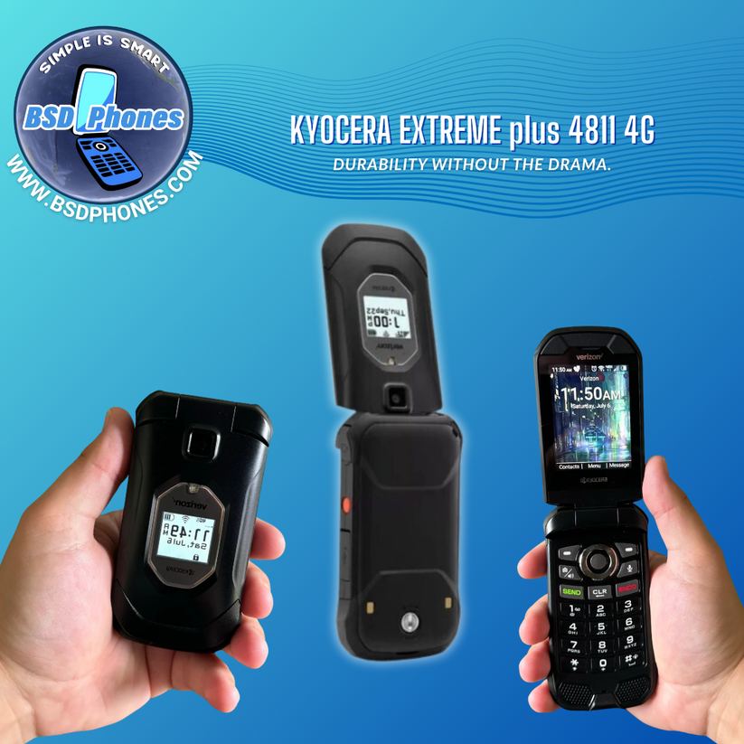 KYOCERA EXTREME Plus 4811 4G Unlocked For all Carriers With Filter and