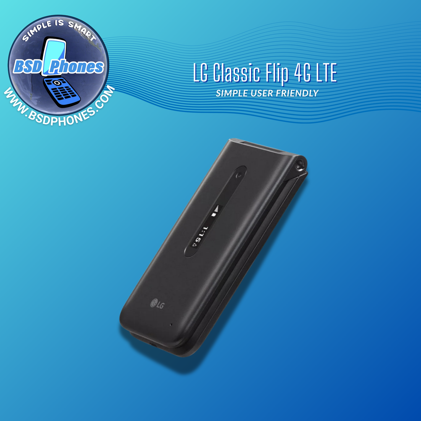 LG Classic Flip 4G LTE 8GB (You choose your filter & app for an additi