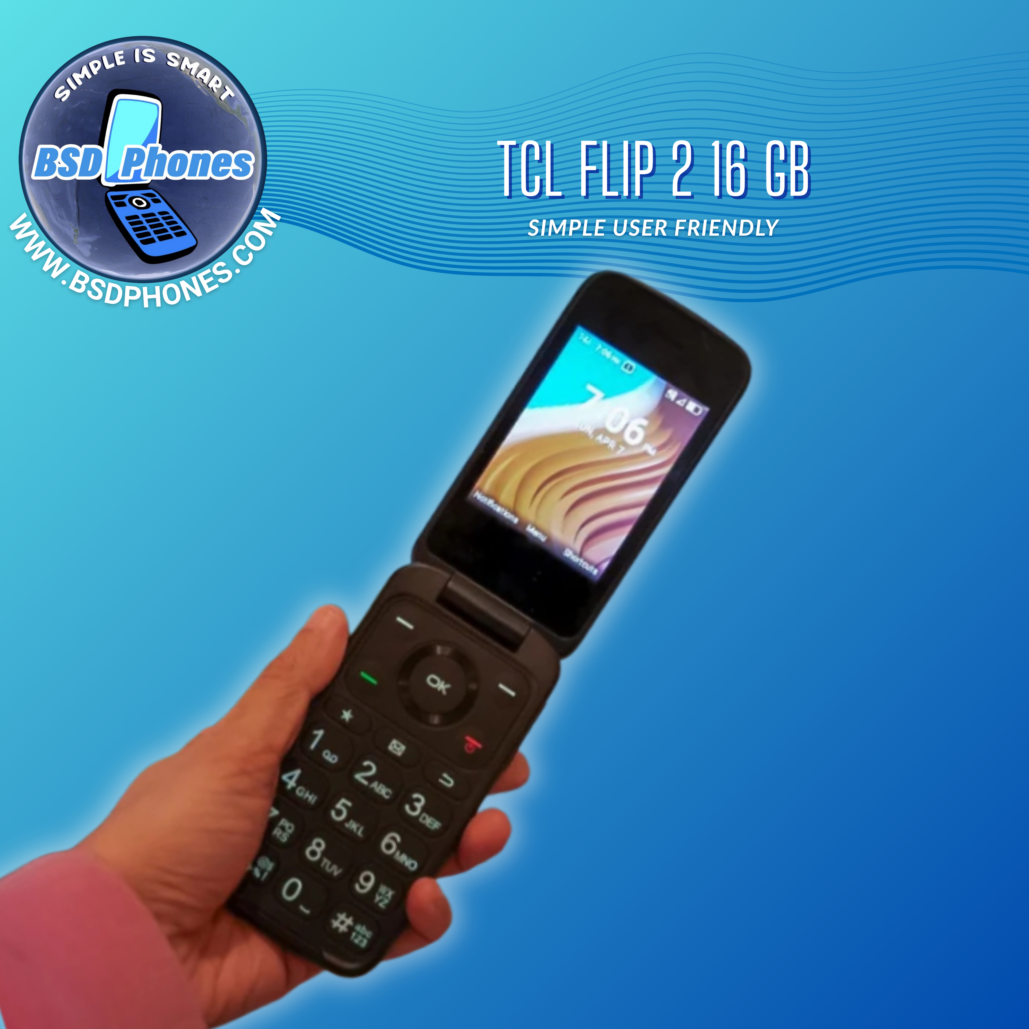 TCL FLIP 2 16 GB (FASTER WAZE,FILTER OPTIONS) UNLOCKED ALL CARRIERS