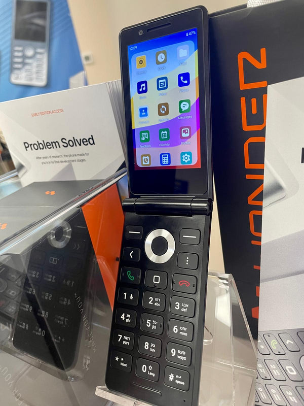 WONDER PHONE 4G Flip Phone UNLOCKED (Durable Kosher)Android auto