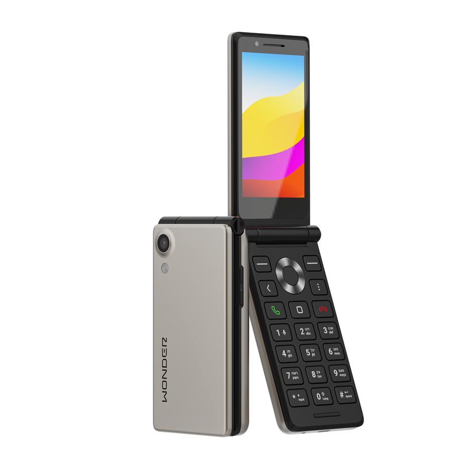 WONDER PHONE 4G Flip Phone UNLOCKED (Durable Kosher)Android auto
